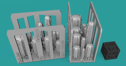EMP3D 99160113 Kaktusy typ 1 - 16 sztuk - 12-30 mm