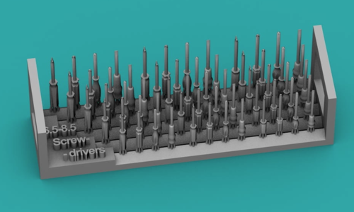 EMP3D 99160308 Uzupełniający zestaw 12 śrubokrętów 6,5-8,5mm 60 szt