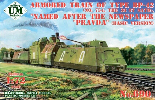 UM MT 690 Armored Train Of Type BP-42 (No. 754, The 38 St Satd)