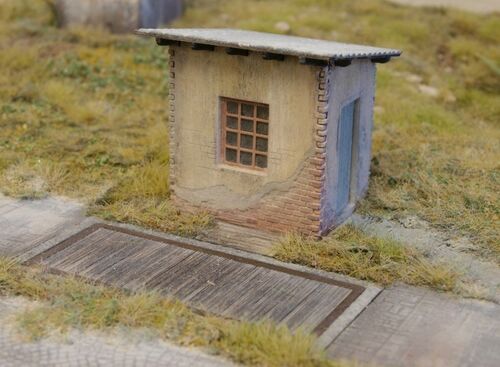 Model scene 96504 Old weight station