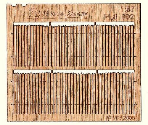 Model scene PL8-002 Rough Cut Cedar Privacy Fence - Type I