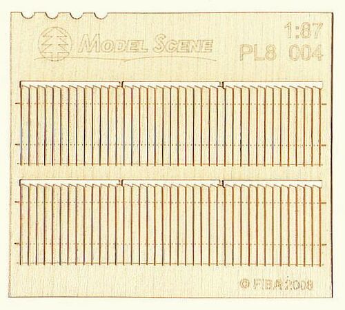 Model scene PL8-004 Saw toothed privacy fence
