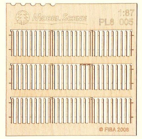 Model scene PL8-005 Picket Fence - Medium Plank