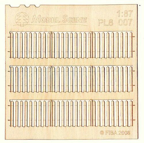 Model scene PL8-007 Stockade Fence Boards - Standard Size