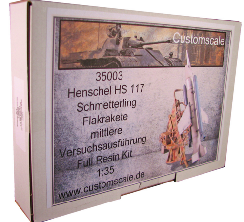 Custom scale 35003 HS 117 Butterfly anti-aircraft missile medium test version