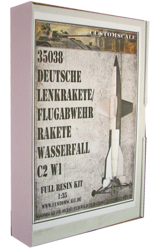 Custom scale 35038 German guided missile/ anti-aircraft missile Wasserfall C2 W1