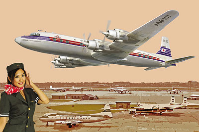Roden 303 Douglas DC-7C Japan Air Lines