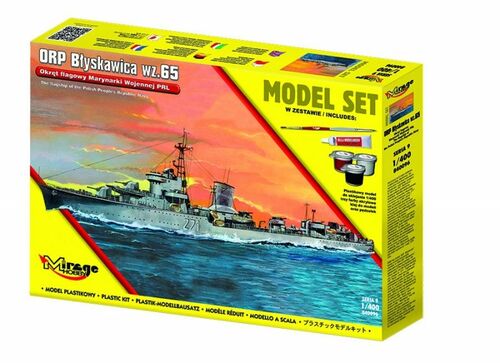 Mirage-Hobby 840096 ORP Błyskawica wz.65 Okręt flagowy Marynarki Wojennej PRL - Model Set