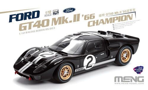 Meng Model RS003 Ford GT40 Mk.II '66 Champion Pre-Colored Edition