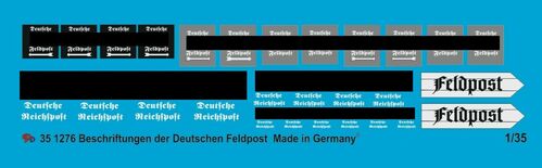 Peddinghaus-Decals 1276 Markings For German Field Post