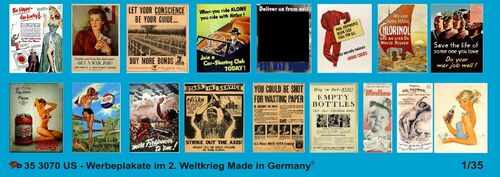 Peddinghaus-Decals 3070 US Trade Posters II World War