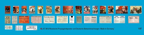 Peddinghaus-Decals 3612 Russian Propaganda Poster And German Wall Announcements