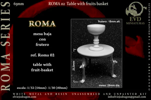 El Viejo Dragon ROMA02 Table with fruits basket
