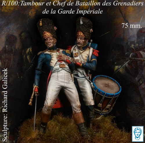 Alexandros Models R-100 Tambour et Chef de Bataillon des Grenadiers