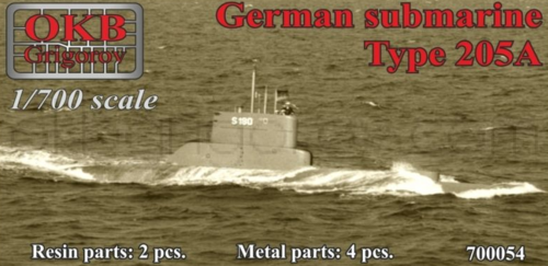 OKB Grigorov N700054 German submarine Type 205A