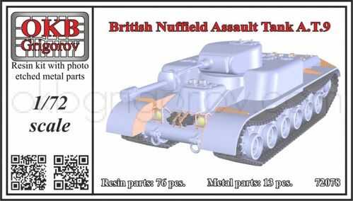 OKB Grigorov V72078 British Nuffield Assault Tank A.T.9