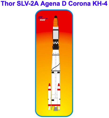 New Ware 138 Thor SLV-2A Agena D Corona KH-4