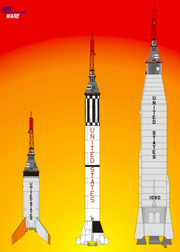 New Ware 101 Mercury Program launch vehicles