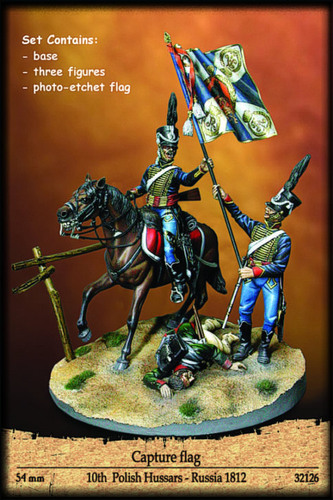 M-Model 32126 Capture Flag, 10th Polish Hussars Russia 1812