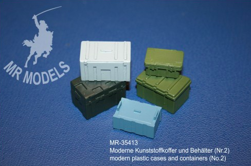 MR Modellbau 35413 Modern plastic cases and containers (No.2)