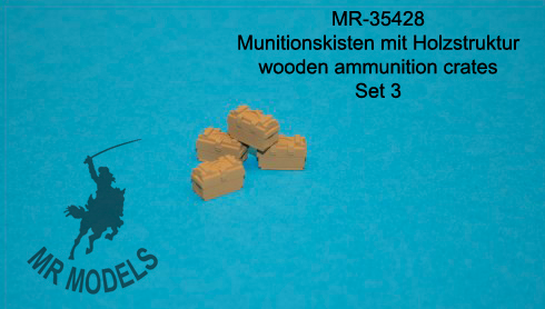 MR Modellbau 35428 Wooden ammunition crates NATO & Bundeswehr Set 3