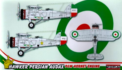 Kora Models 72139 Hawker Persian Audax - Pratt and Whitney Hornet Engine