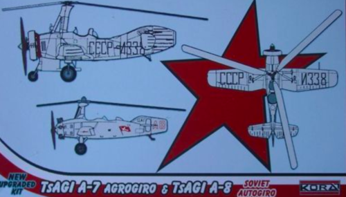 Kora Models 72144 TsAGI A-7 +TsAGI A-8 Light autogiro (NT)