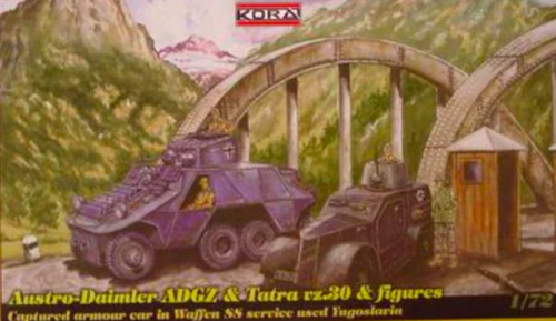 Kora Models A7237 ADGZ + Tatra vz30 + figurines
