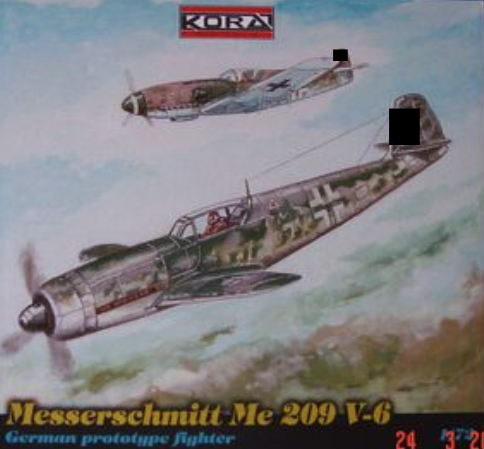 Kora Models 7299 Messerschmitt Me 209A-1