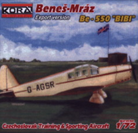 Kora Models 7265 Benes-Mraz Be 550 Bibi export