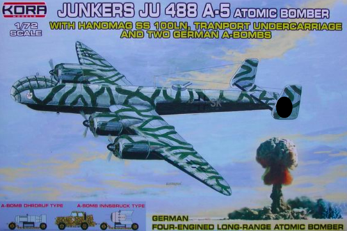 Kora Models 72230 Junkers Ju-488A-5 atomic bomber with two German A-bombs