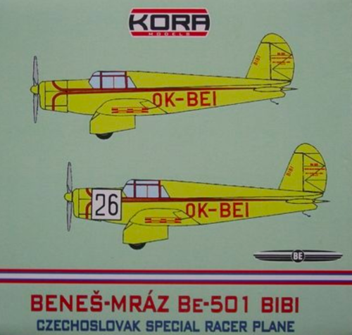 Kora Models 72223 Beneš-Mráz Be.501 Bibi - Czechoslovak racer planes