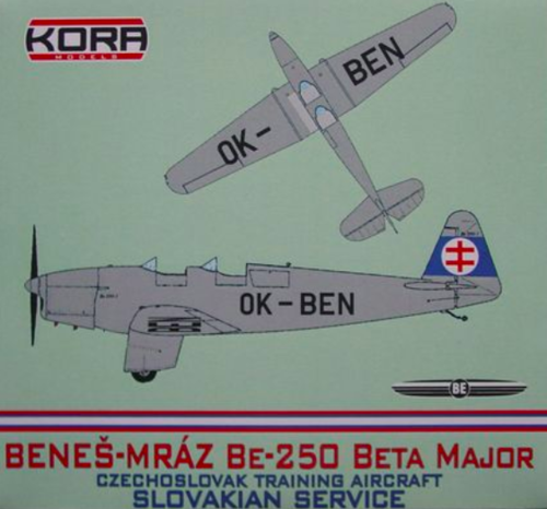Kora Models 72221 Beneš-Mráz Be.250 Beta Major - Slovakian service