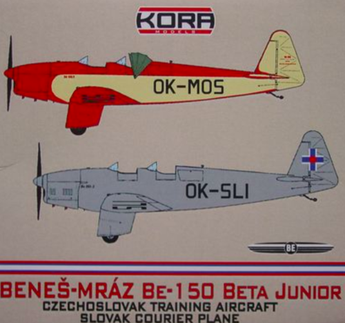 Kora Models 72219 Beneš-Mráz Be.150 Beta Junior - Czech and Slovak