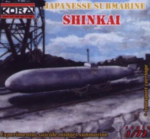 Kora Models W7211 Japanese Submarine Shinkai - Experimental Suicide Midget Submarine