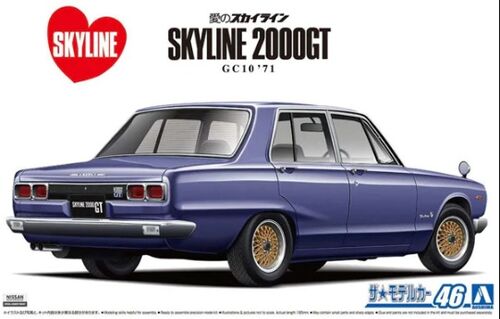 Aoshima 05836 Nissan Skyline 2000GT GC10 '71
