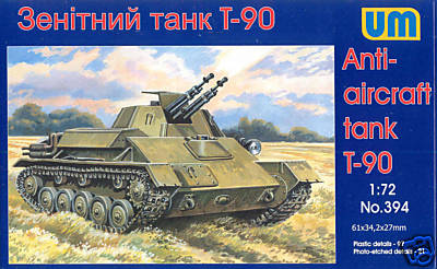 Unimodels 394 T-90 Soviet anti-aircraft tank