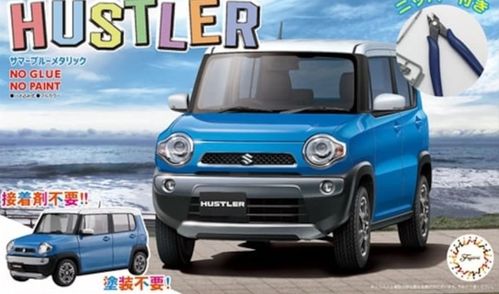 Fujimi 066110 Suzuki Hustler (Summer Blue Metallic) (w/Side Cutter)