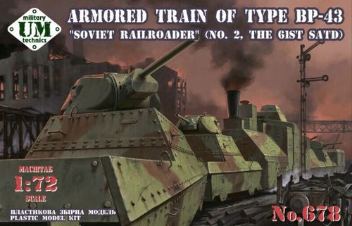 UM MT 678 Armored Train of Type BP-43 "Soviet Railroader"