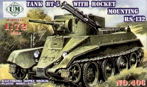 Unimodels 406 BT5 Soviet Tank w/RS132 Rocket System Kit