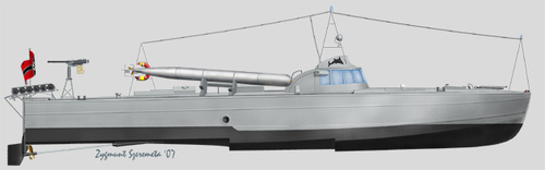 Choroszy Modelbud S37 German Motorboat S 628 ex M.A.S. 505