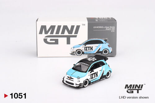 NEW! Mini GT 01051 Fiat Abarth 595 - LB-Works x Abas Works IZTK 2024