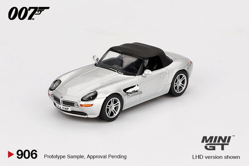 NEW! Mini GT 00906-007E BMW Z8 from 'The World Is Not Enough' James Bond 007 Movie (English Version)