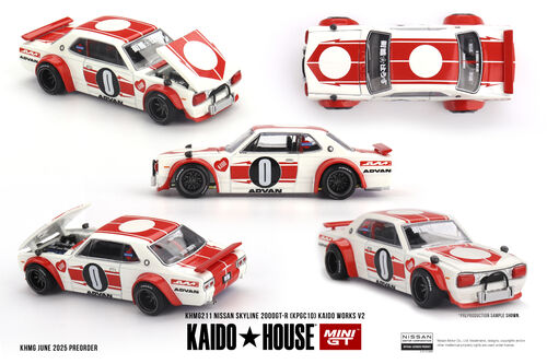 NEW! Mini GT KHMG211 Nissan Skyline GT-R (KPGC10) Kaido Works V2 1969