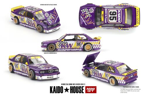 NEW! Mini GT KHMG194 Kaido House 194 BMW M3 (E30) - No.95 Kaido KW V1