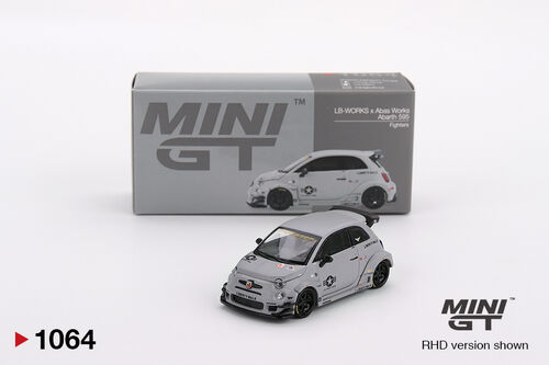 NEW! Mini GT 01064 Fiat Abarth 595 - LB Works x Abas Works Fighters
