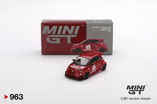Mini GT 00963 LB-Works x Abas Works Abarth 595 Red