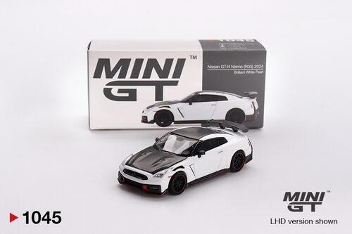 Mini GT 01045-L Nissan GTR (35) Nismo Brilliant White Pearl 2024