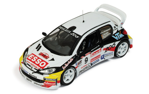 IXO RAM440 Peugeot 206 WRC #9 E.v.d. Pluym
