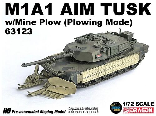 Dragon Armor 63123 M1A1 AIM TUSK w/ Mine Plow (Plowing Mode)